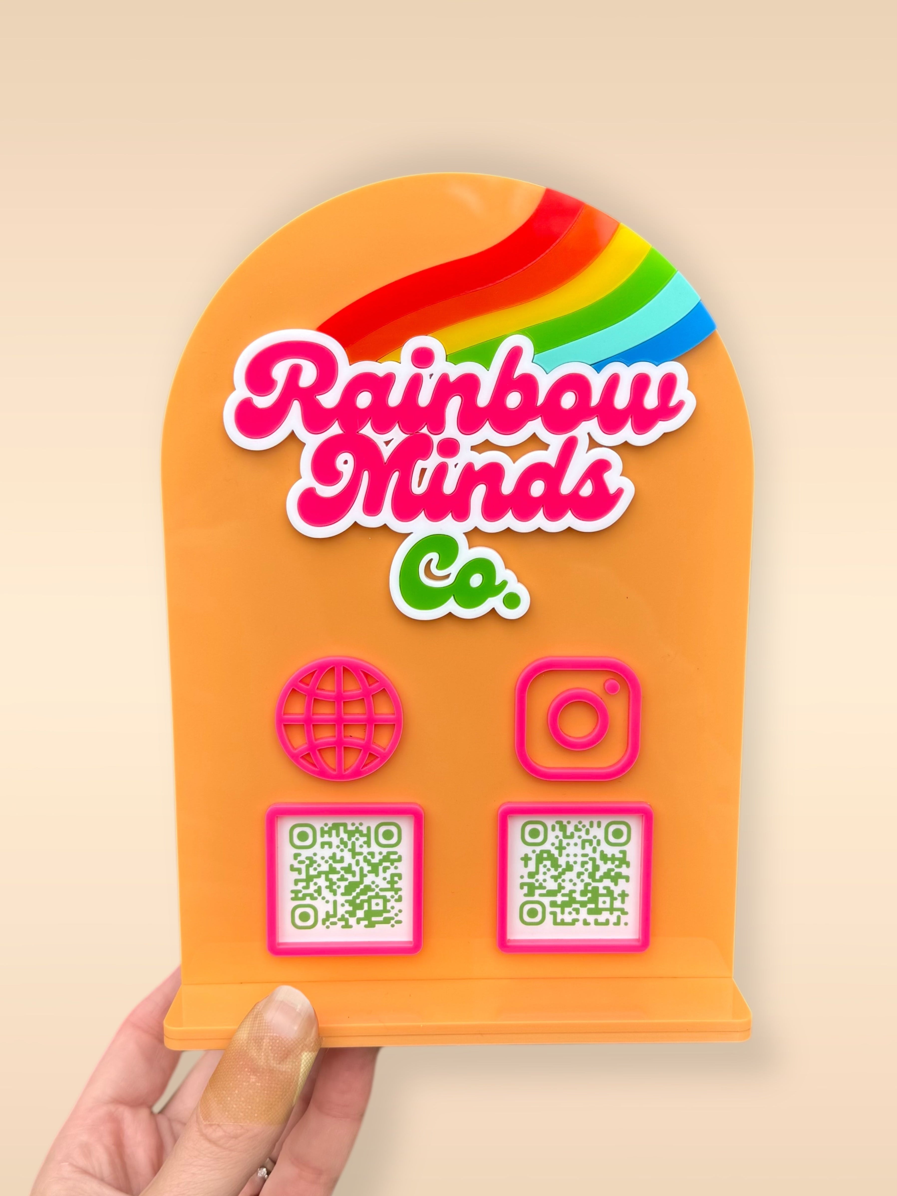 Custom Acrylic QR Sign - Small – Hey Mickey